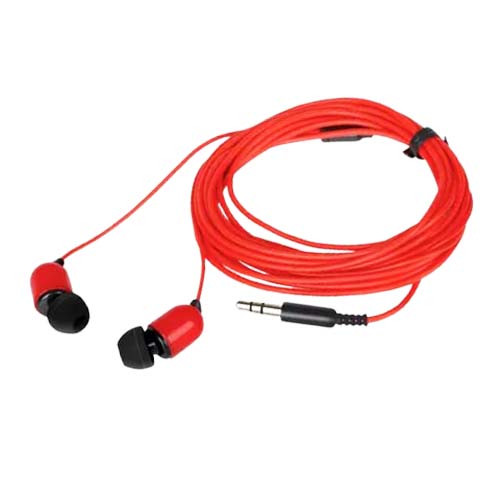 Original Long-Wire 3.5mm Red Stereo Universal Earplugs | Daraz.pk