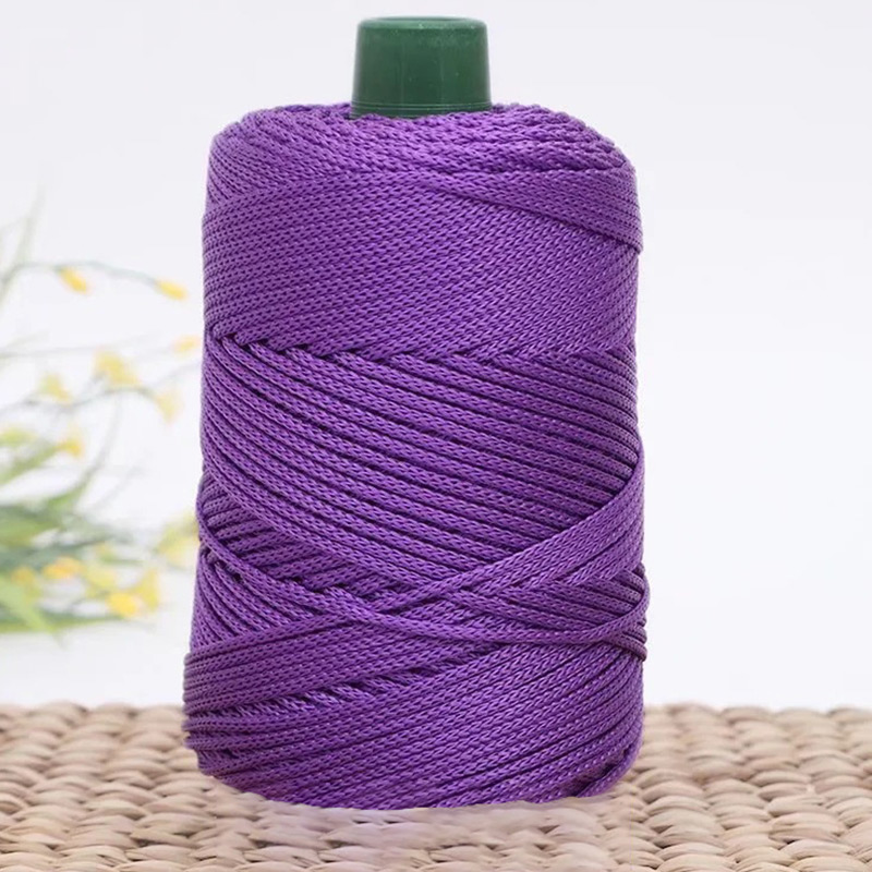 3mm New Summer Crochet Yarn Ice Rope Thread for Hand Knitting Bag Hat ...