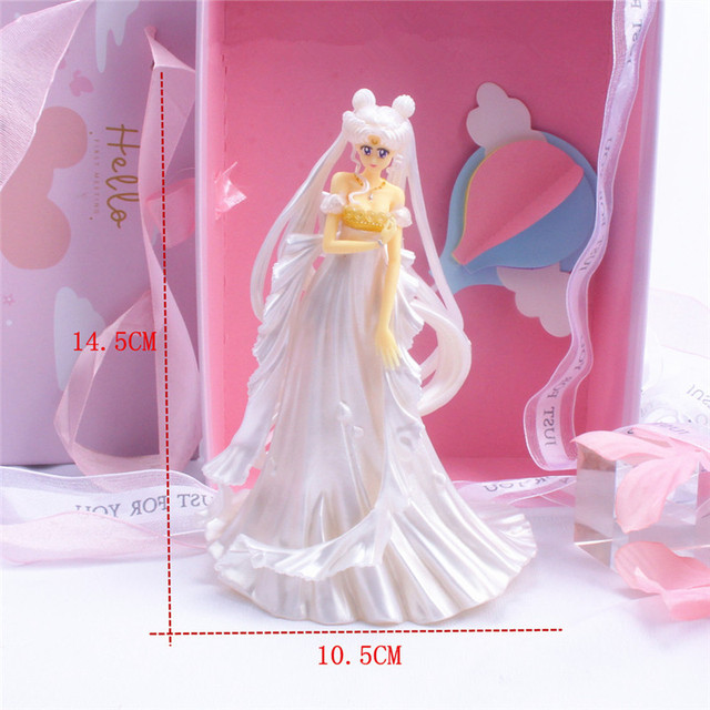 15cm Japan Anime Princess Queen Action Figure PVC Wedding Dress ...