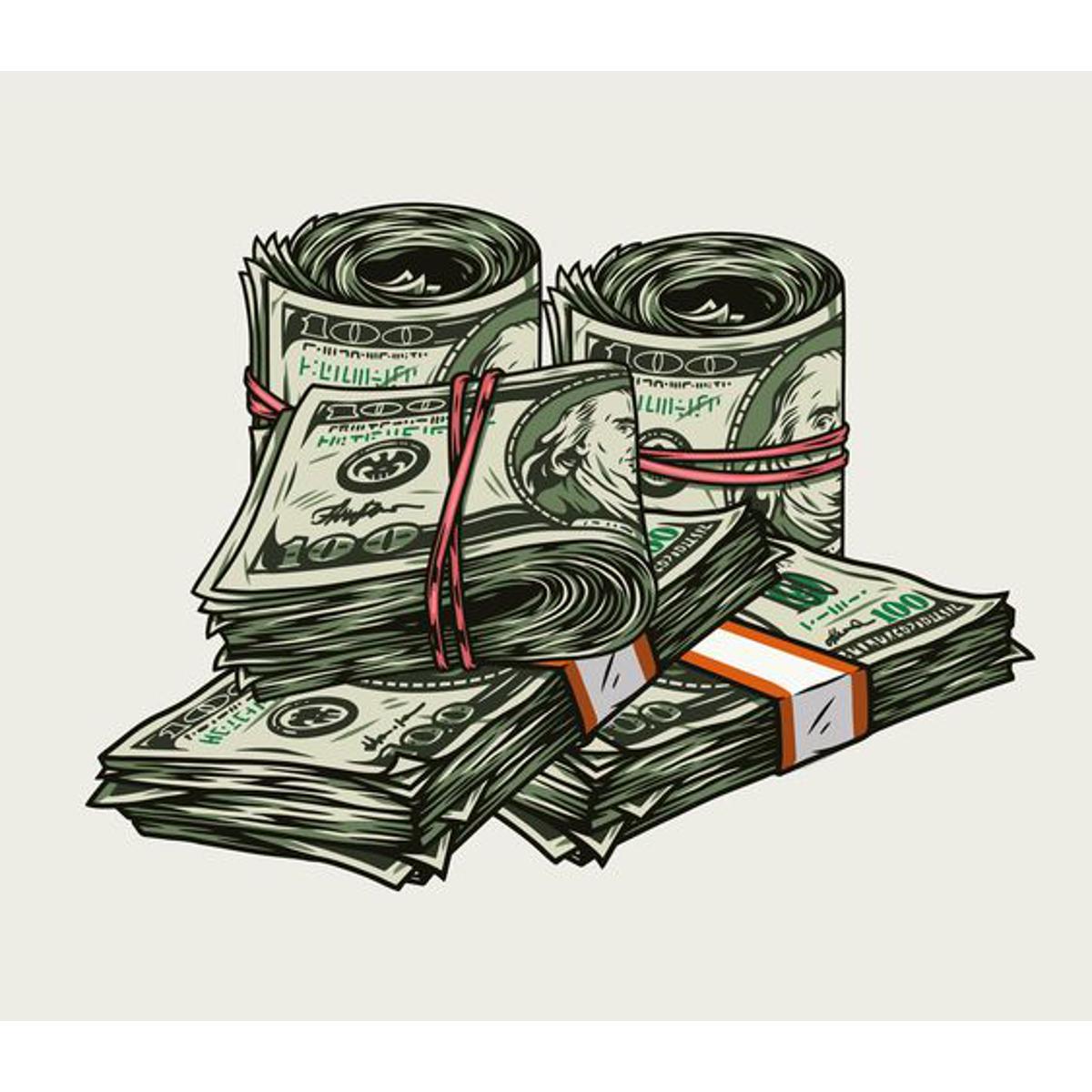 Dollar Sticker for Laptop - Dollar Sticker for Mobile - 3x2 Inches ...