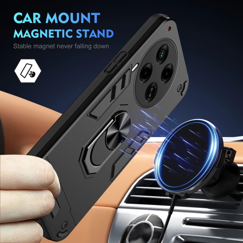Tecno Camon 30 4G/5G Case Luxury Shock-Proof Armor With Car Ring Stand ...