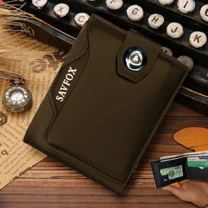 Savfox Pu Leather Outlet Pocket Card Holder Wallet For Men | Daraz.pk