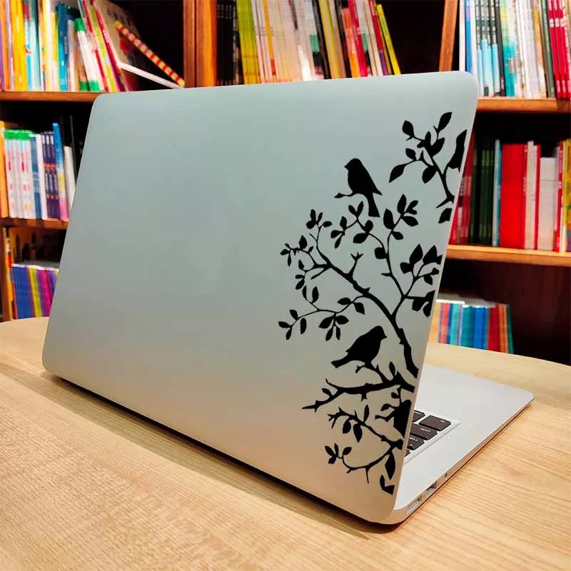 Branches and Birds Fashion Vinyl Decal Laptop Sticker, Laptop Stickers ...