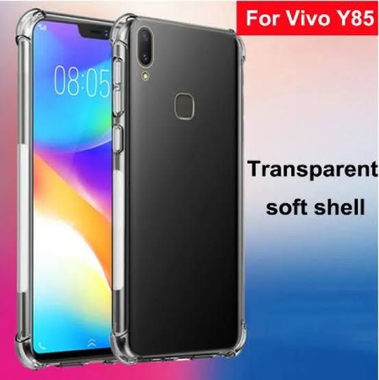 Vivo Y85 Soft Shock Proof Jelly Back Cover Transparent | Daraz.pk