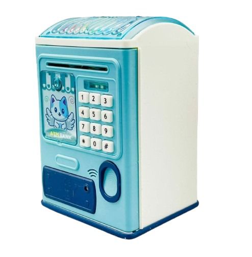 Money Box for Kids,Piggy Bank, Electronic ATM Machine, Finger Print ATM ...