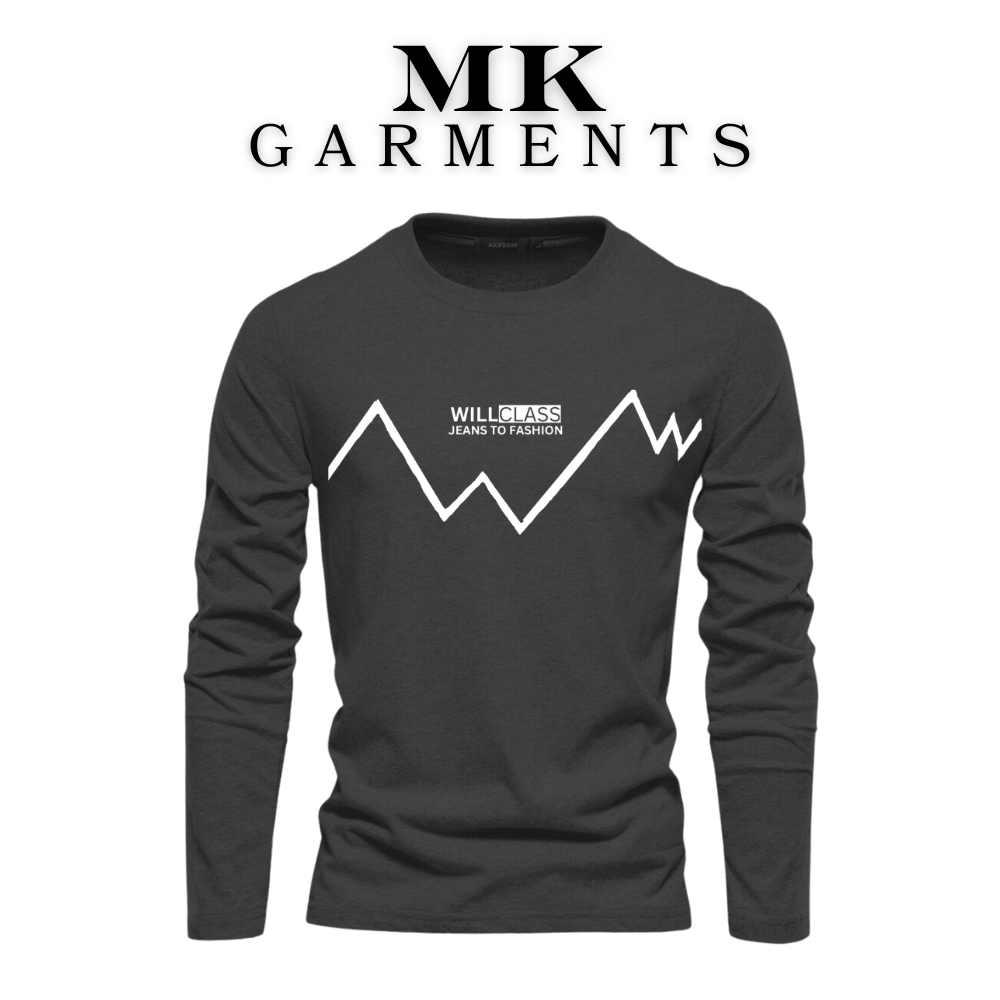 MK Garments - T Shirt Men Autumn Men Long Sleeve T-shirt Stripe Shirt ...