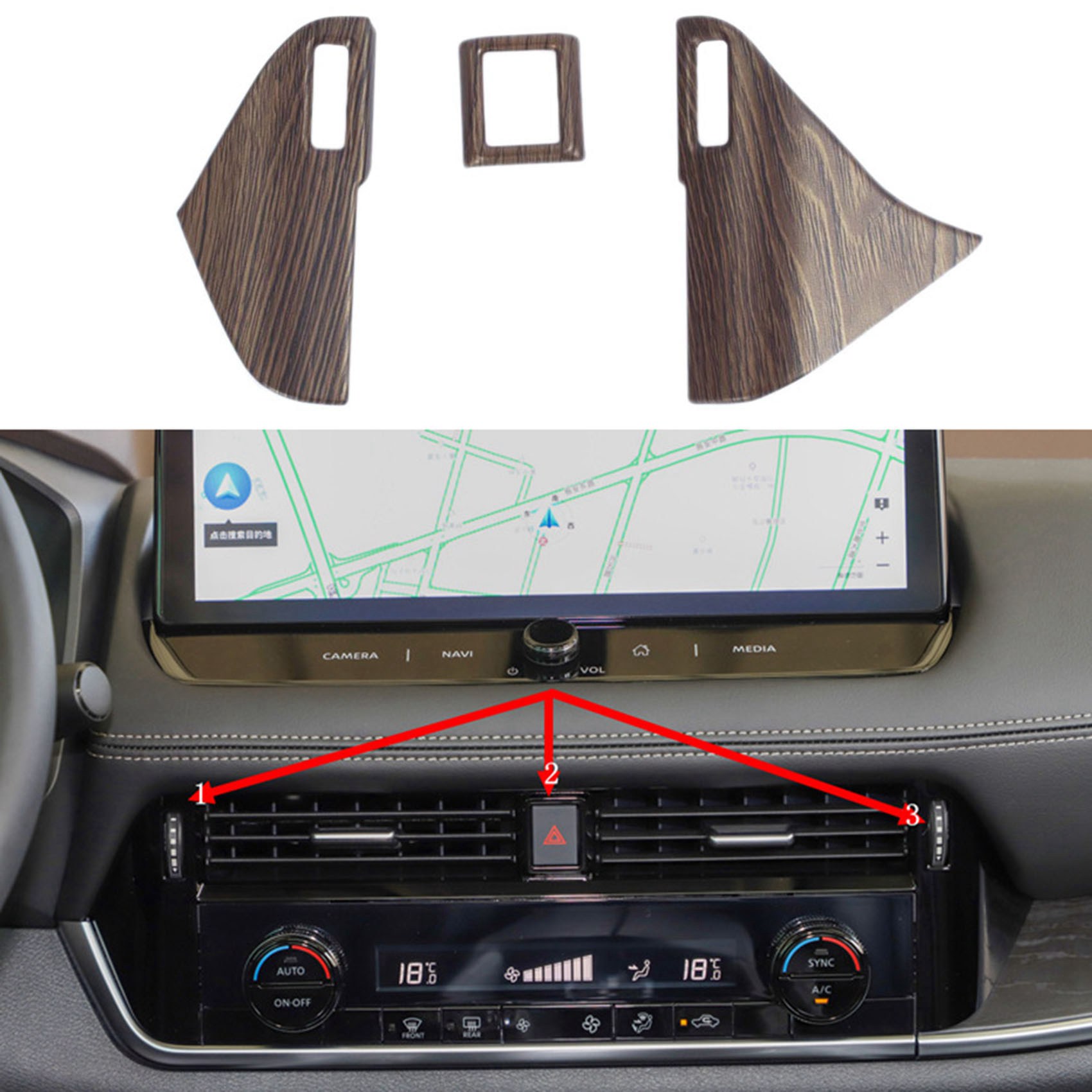 Car Air Conditioning Switch Rotary Panel for Nissan X-Trail 2021 A ...