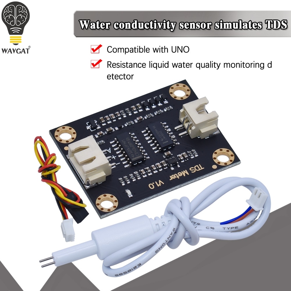official Water Conductivity Analog TDS Sensor Module Tester Liquid ...