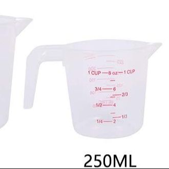 3Pcs Plastic Measuring Cup Clear Measuring Jug Set Large Cup (1 Litre ...