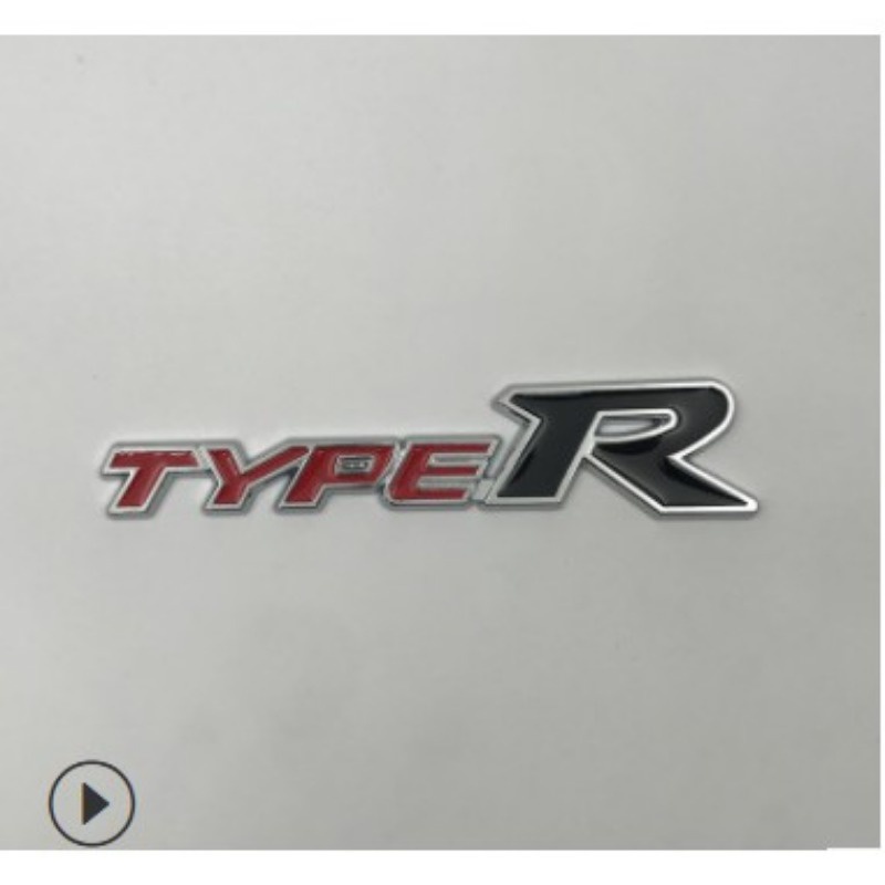 145mm * 32mm 3D Type R logo stickers Honda Fit jazz Jade City car tail ...