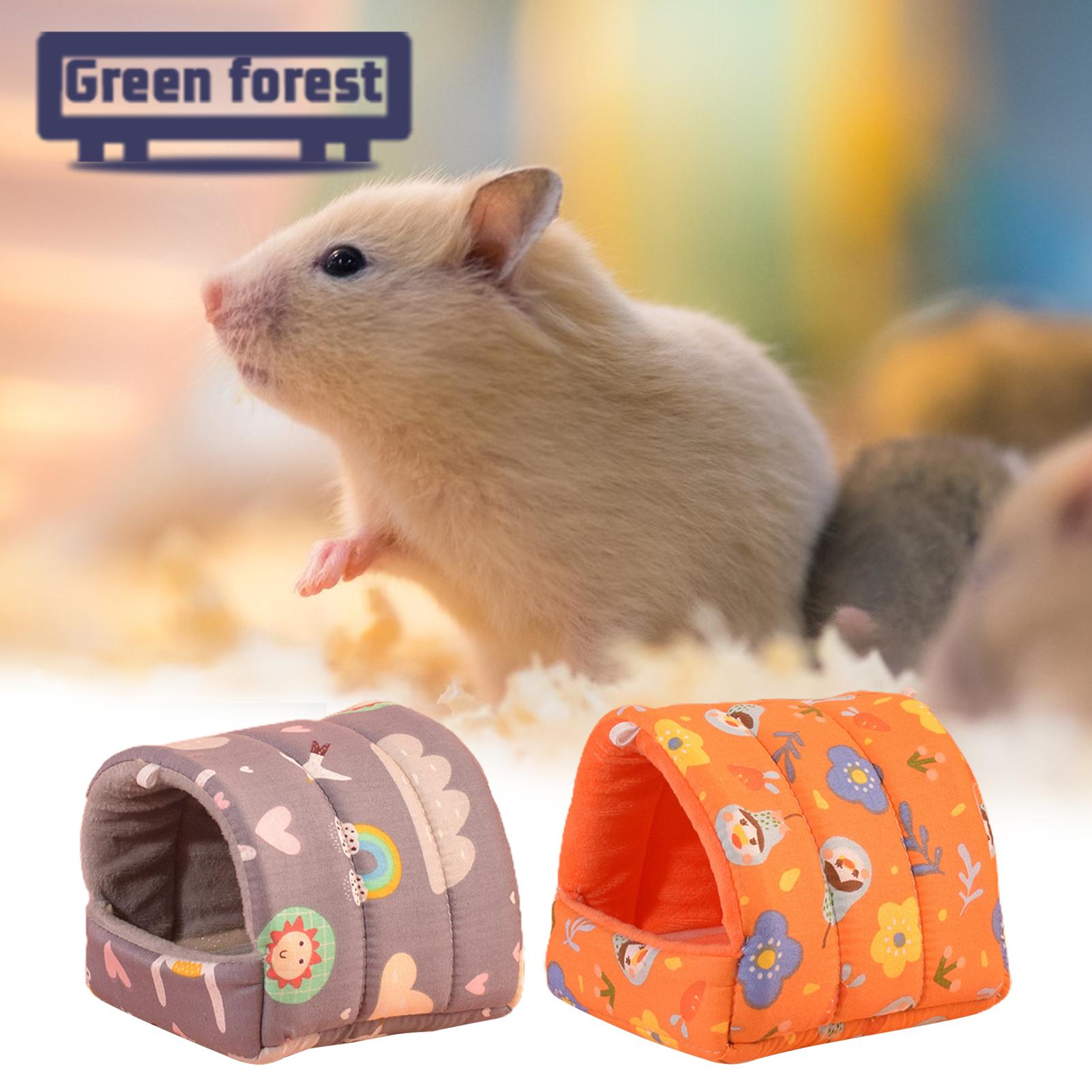 Green forest Hamster Cotton Nest Semi-closed Kangaroo Bear Pattern ...