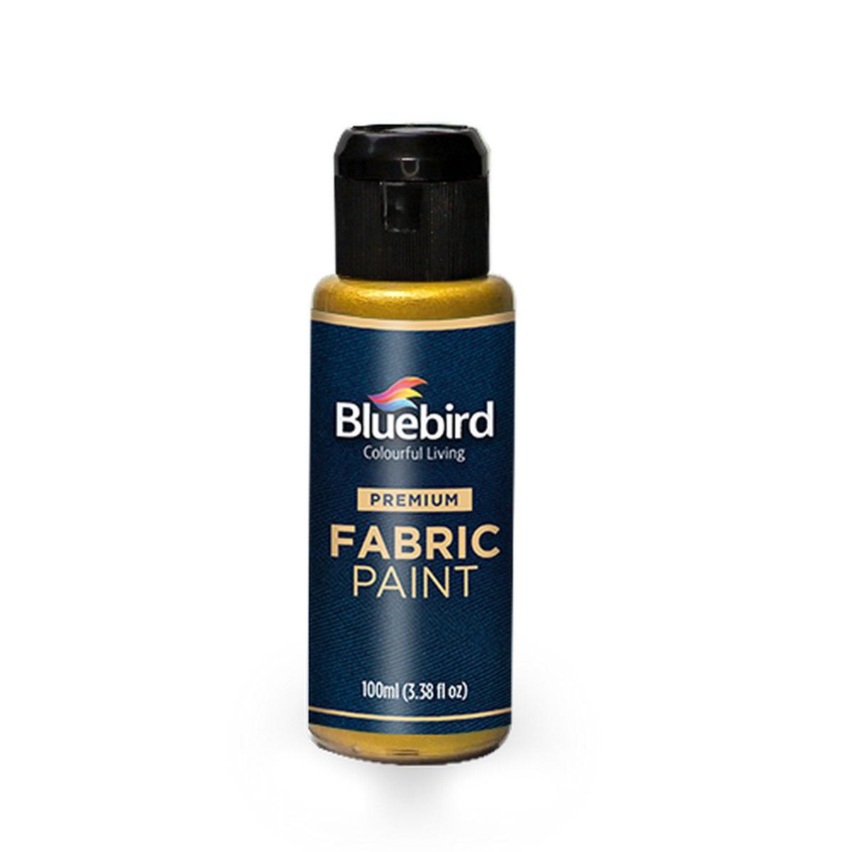 Bluebird Fabric Paints 100ml Bottle (Available in Solid and Metallic ...