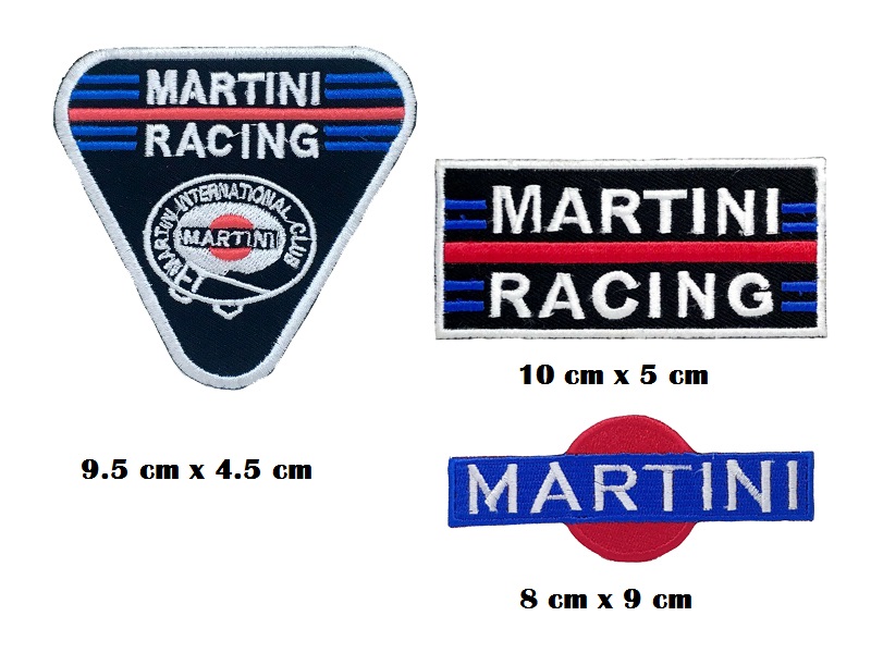 Martini Racing Biker Jacket badges collection Iron on Sew on ...