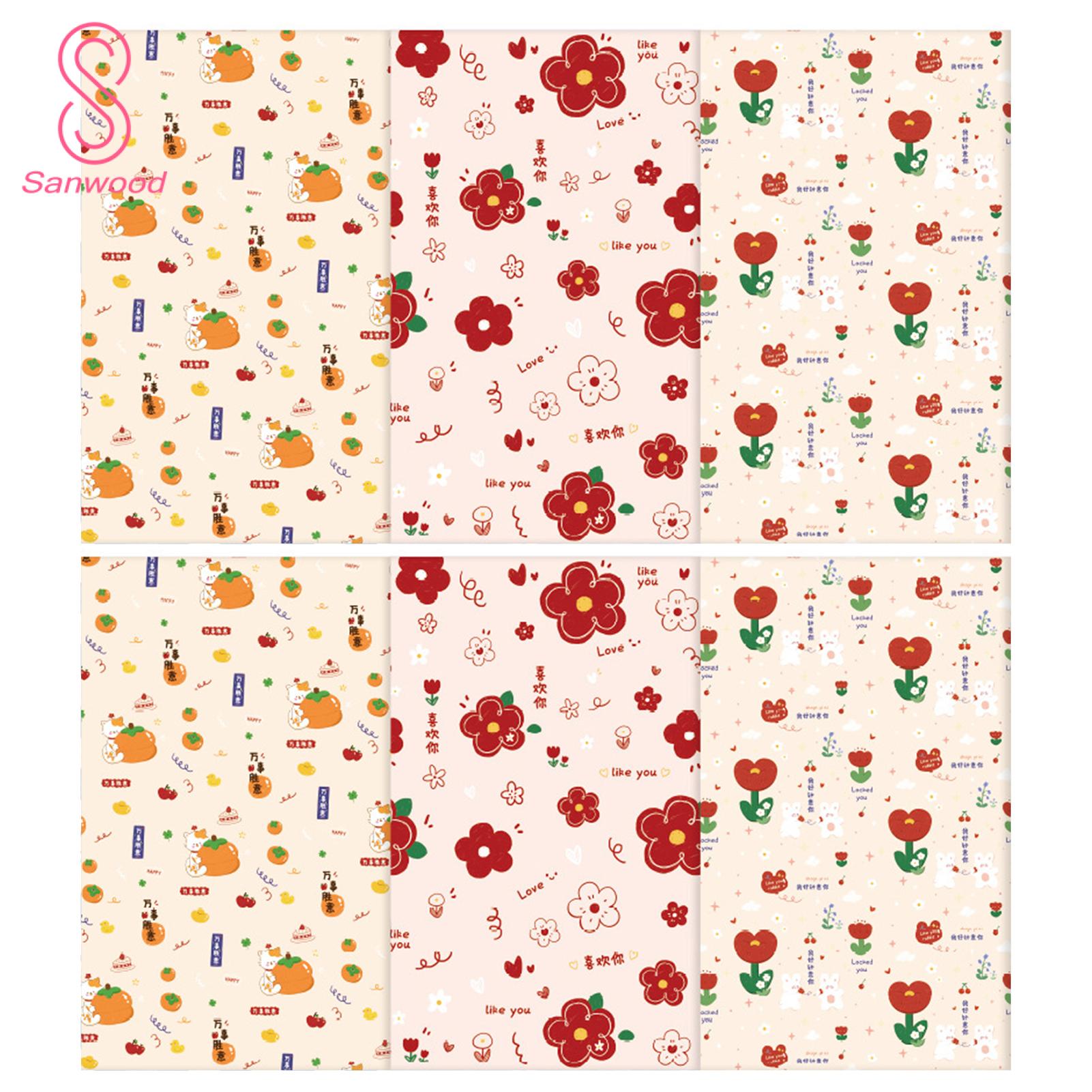 Book Wrapping Paper Colorful Cartoon Bear Wrapping Paper for Valentines ...