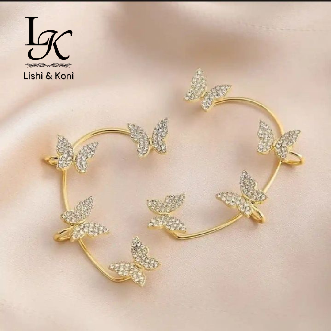 Pair of Dazzle & Adorn Ear Cuff Collection - Trendsetting Elegance for ...