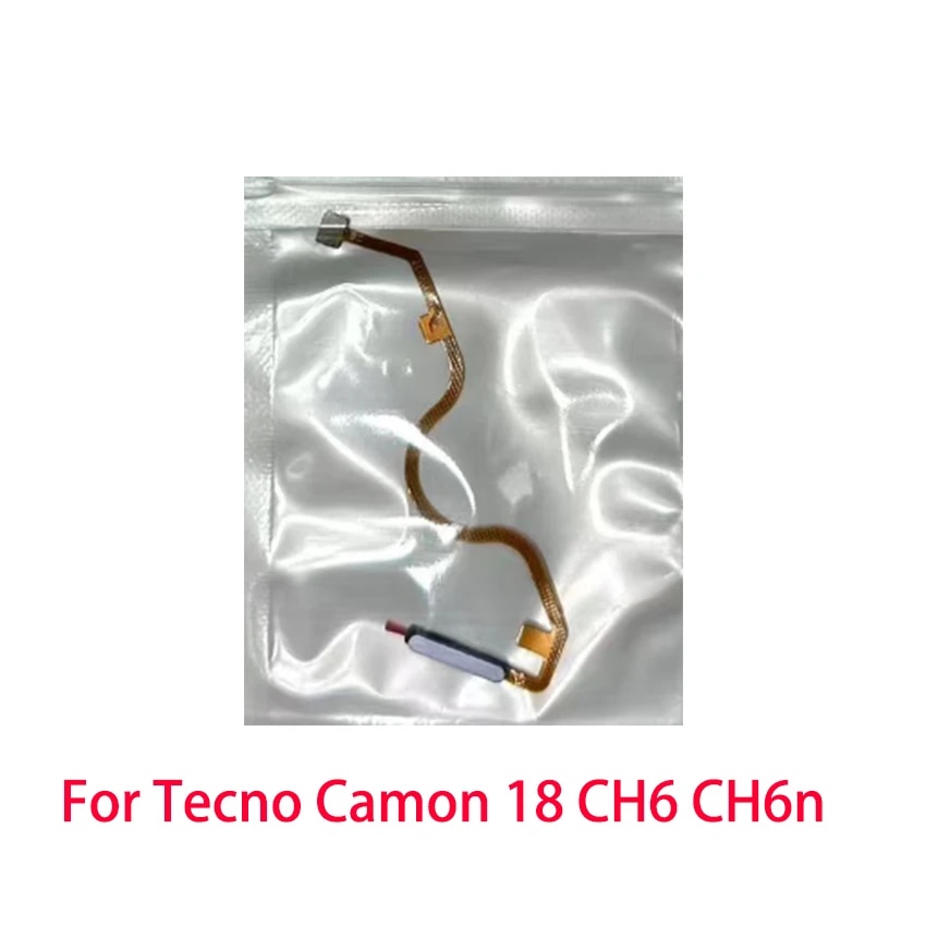 For Tecno Camon 18 CH6 CH6n Home Button Fingerprint Menu Return Key ...