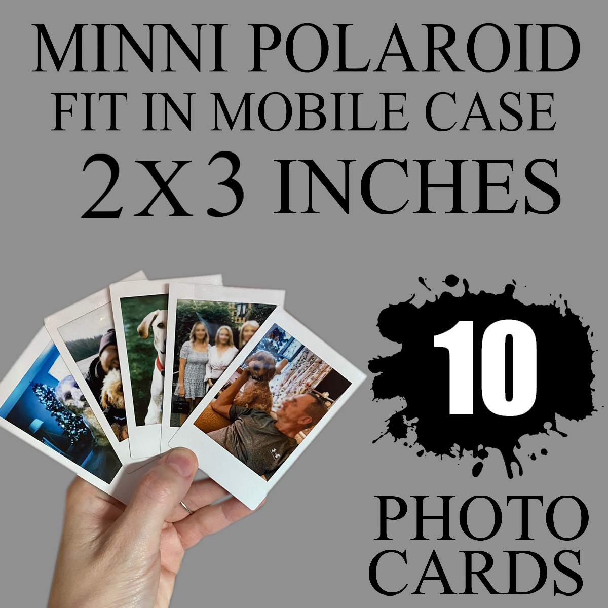 Customize Minni Polaroid Photo Print Home Party Decoration SIZE 2x3 ...