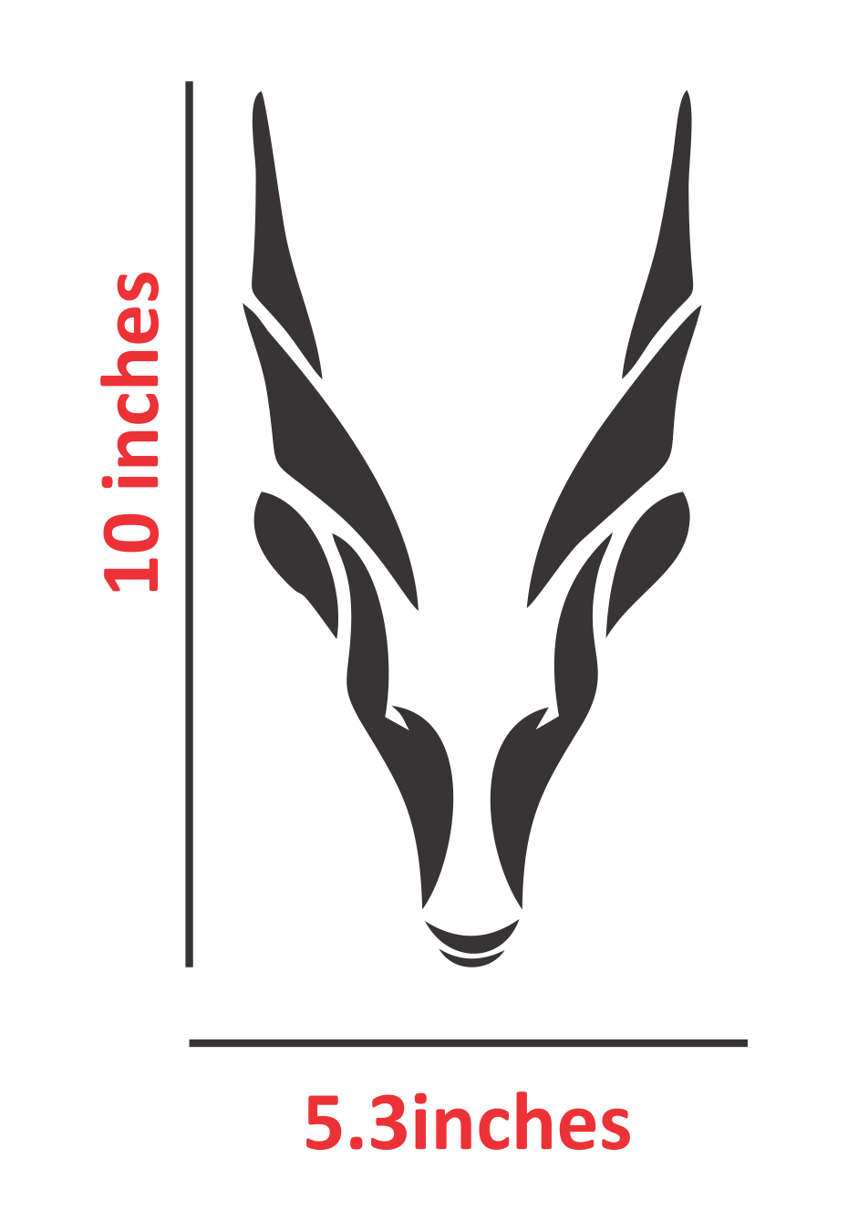 Markhor (Black Sticker), Markhoor Car Sticker, Mar Khoor Car Sticker ...