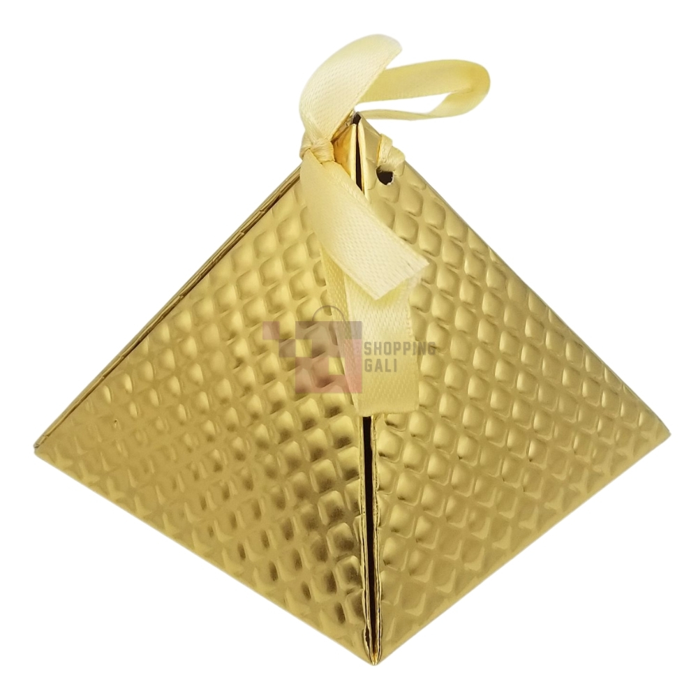Pyramid Design Bidh Box - 3.5 Inch x 3.5 Inch - Wedding Themed Party ...