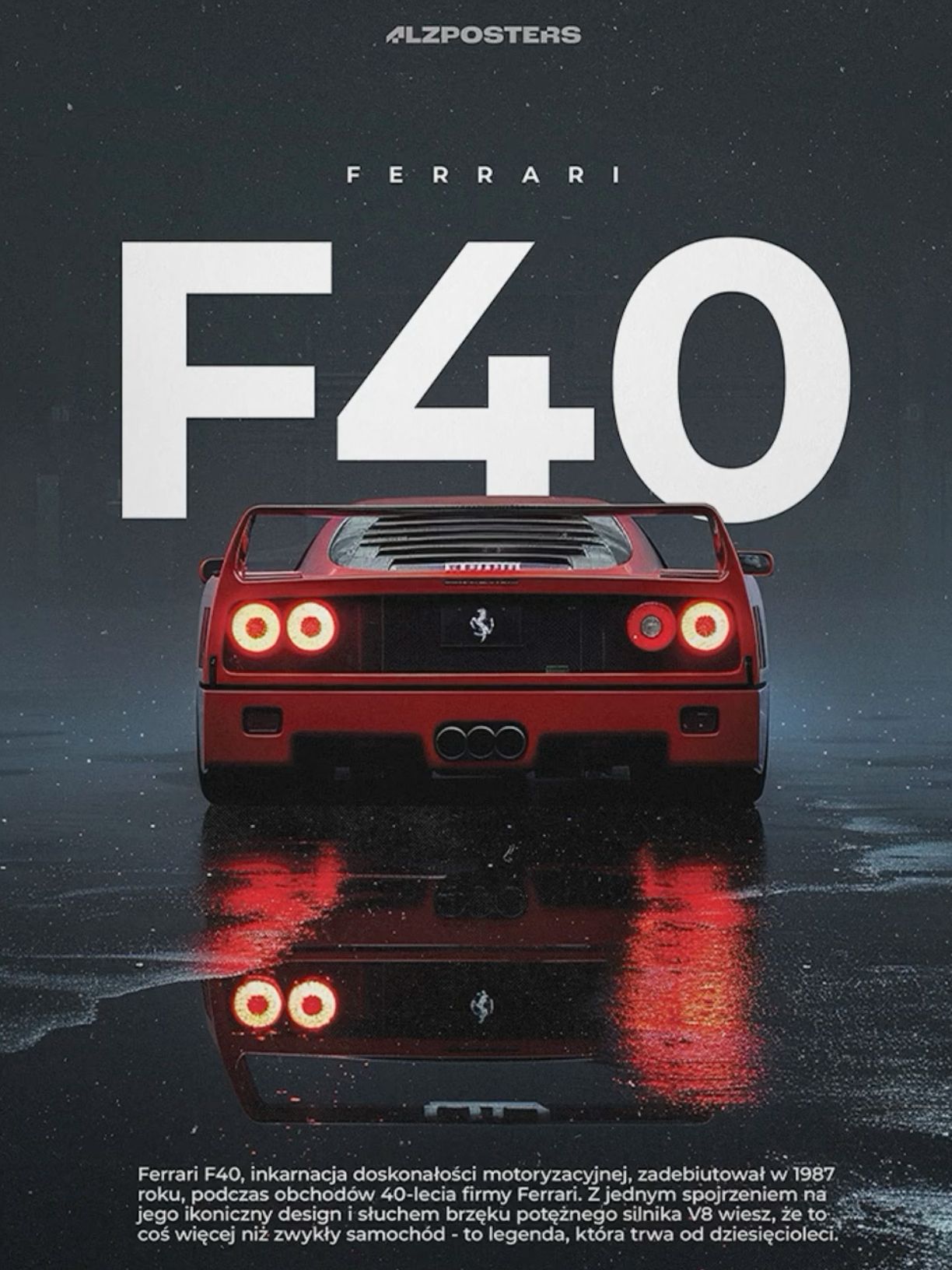 Ferrari F40 wall Frame , wall decoration photo frame and wall hanging ...