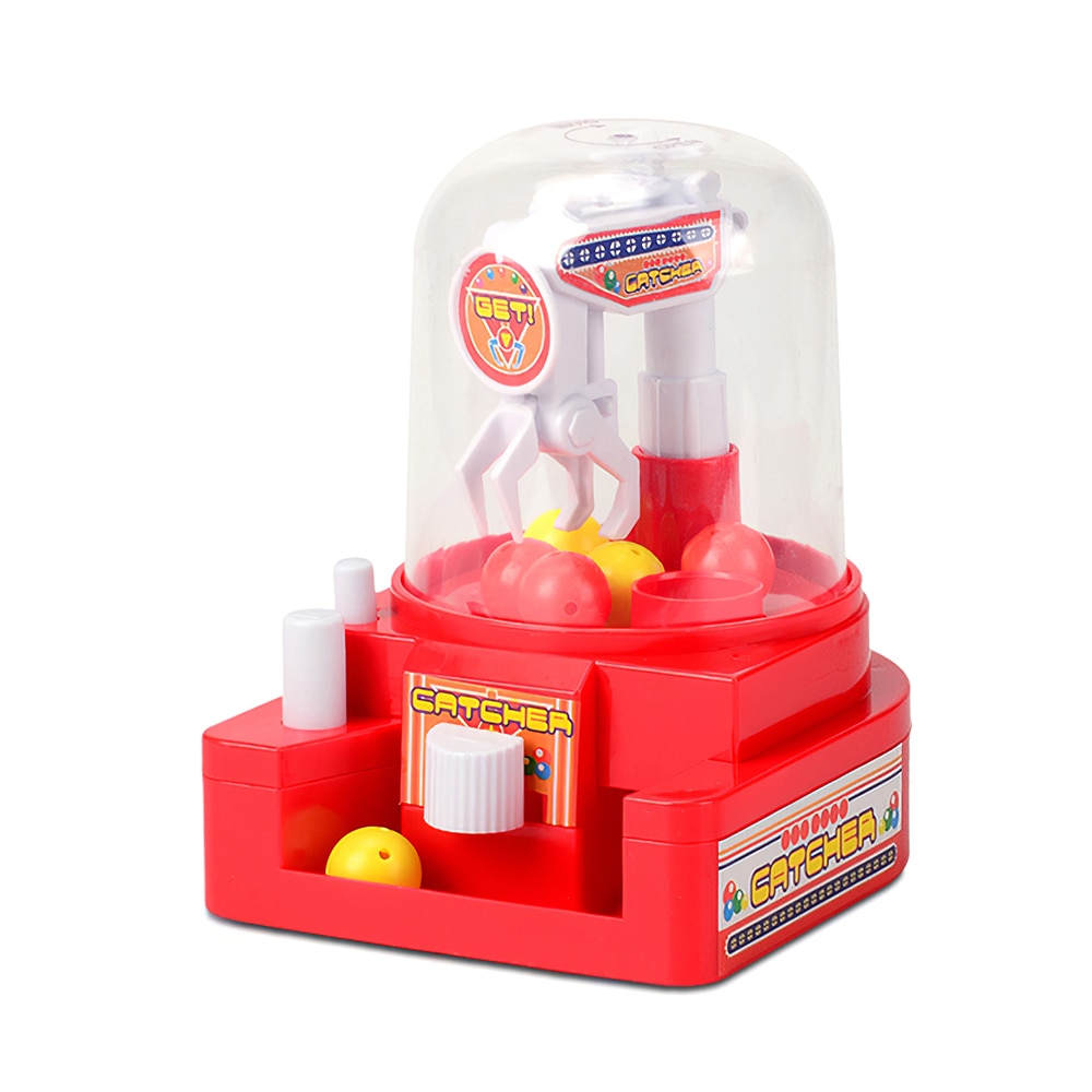 Portable Kids Claw Machine Toy Gamer Game Playable Mini Vending Ball ...