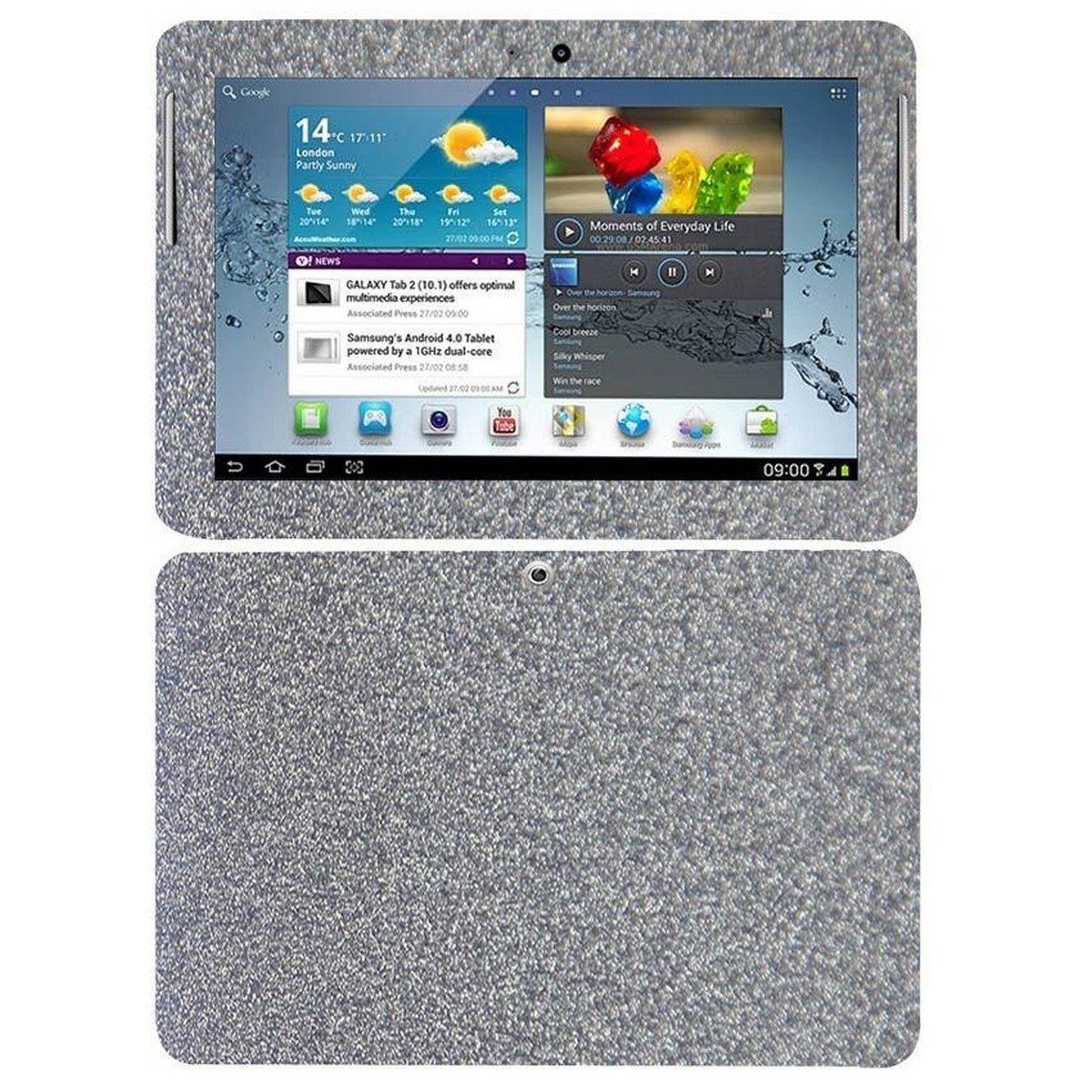 Samsung Galaxy Tab 2 10.1 Inch Silver Glitter Skin | Daraz.pk