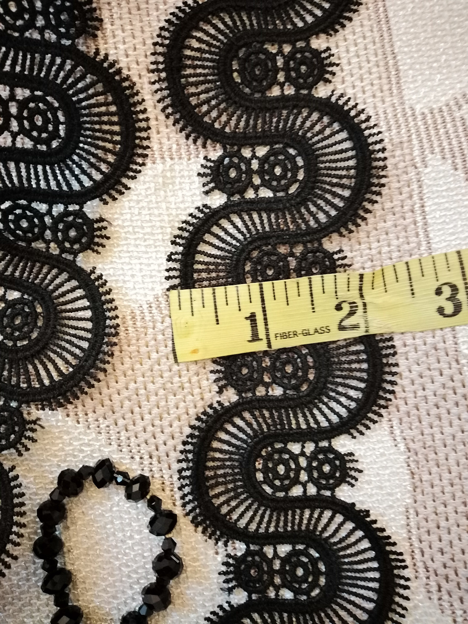 Laces for clothes Laces for dress Black Shuttle Lace - 1 yard Price ...