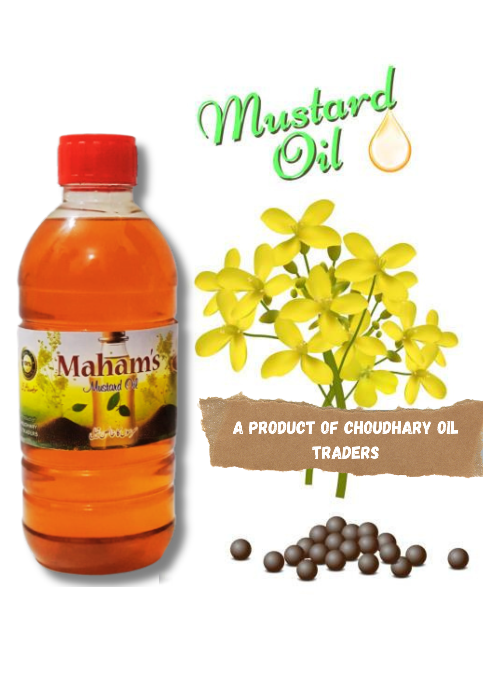 Mustard Oil | Peeli Sarso Ka Tail |1Liter(1000 ML) |100% Pure | Daraz.pk