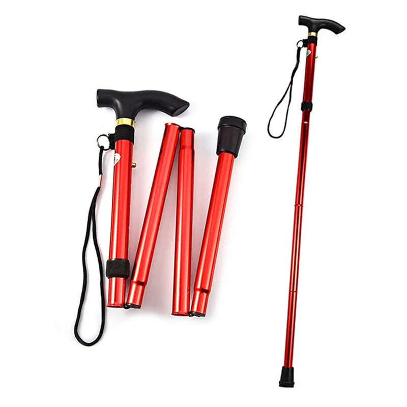 Folding Cane Foldable, Adjustable, Lightweight Aluminum Offset Walking ...