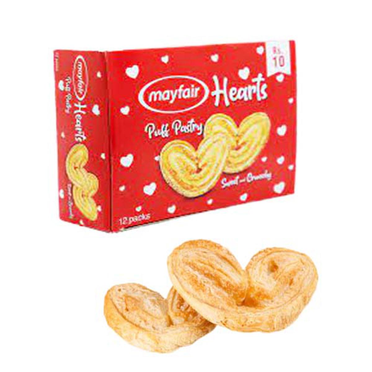 Hearts Puff Pastry Sweet and Crunchy 1 Box In 24 packs | Daraz.pk