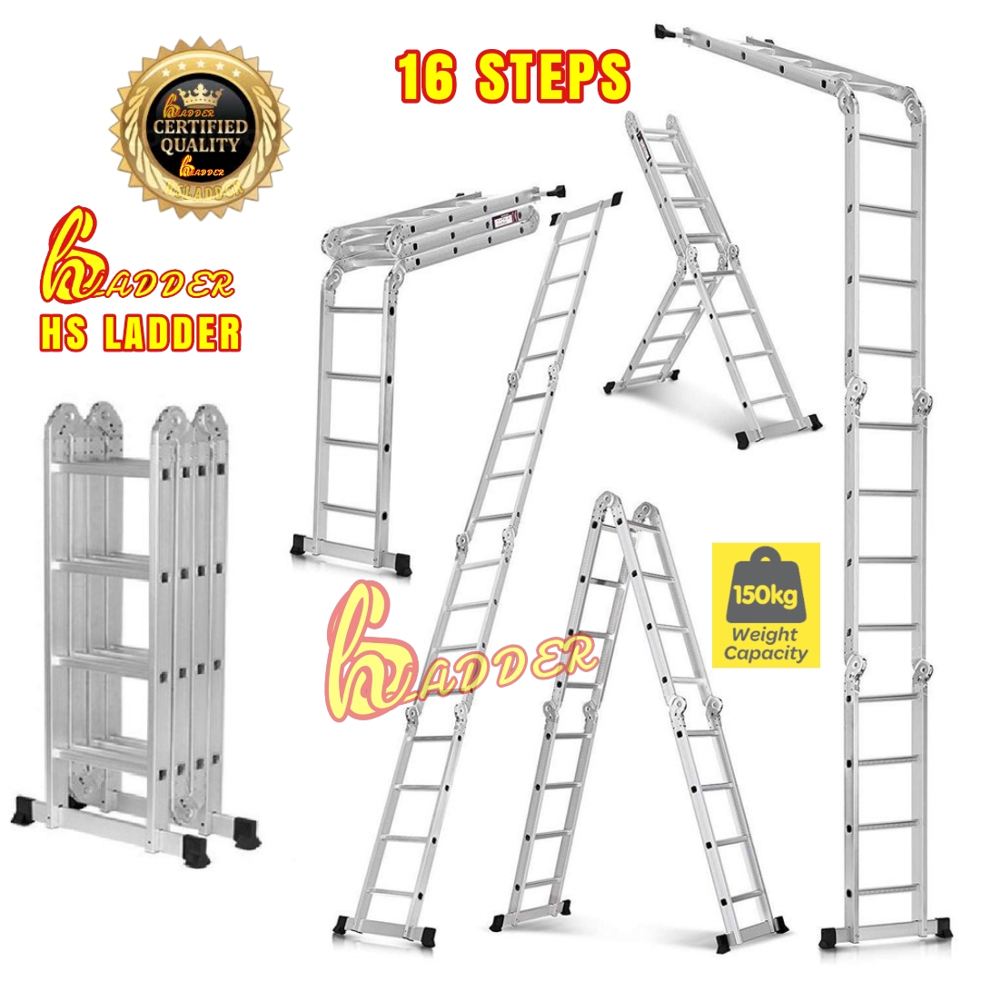 Almunium Folding Seeri 20 ft LADDER 7 Different Shape Foldable Ladder ...
