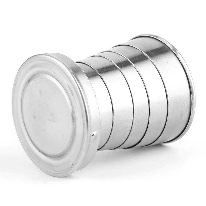 Stainless Steel Collapsible Cup Portable Travel Retractable Folding ...