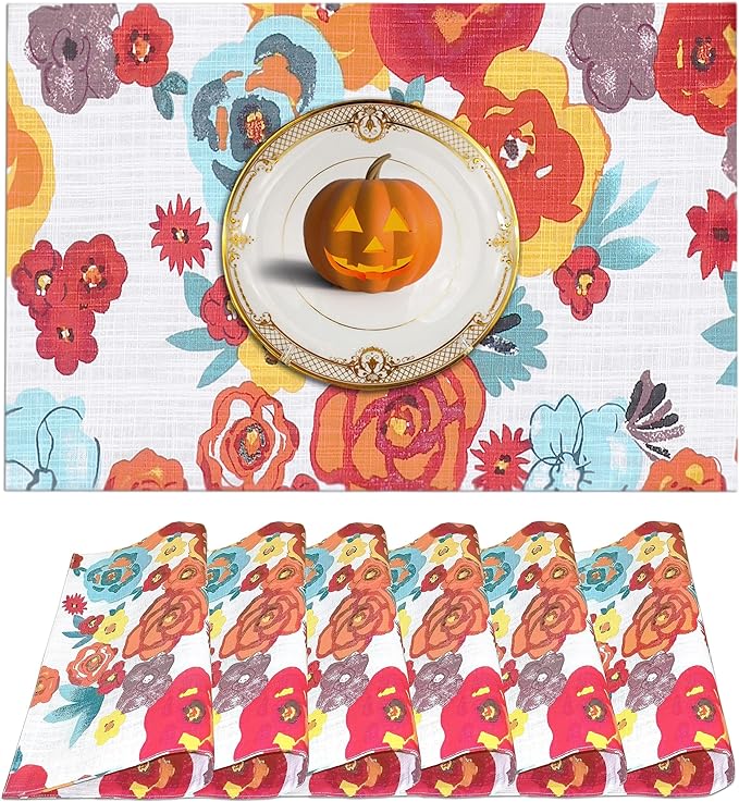 Dining Table Mats Set of 6 - Cotton Placemats Dining Table Mat | Daraz.pk