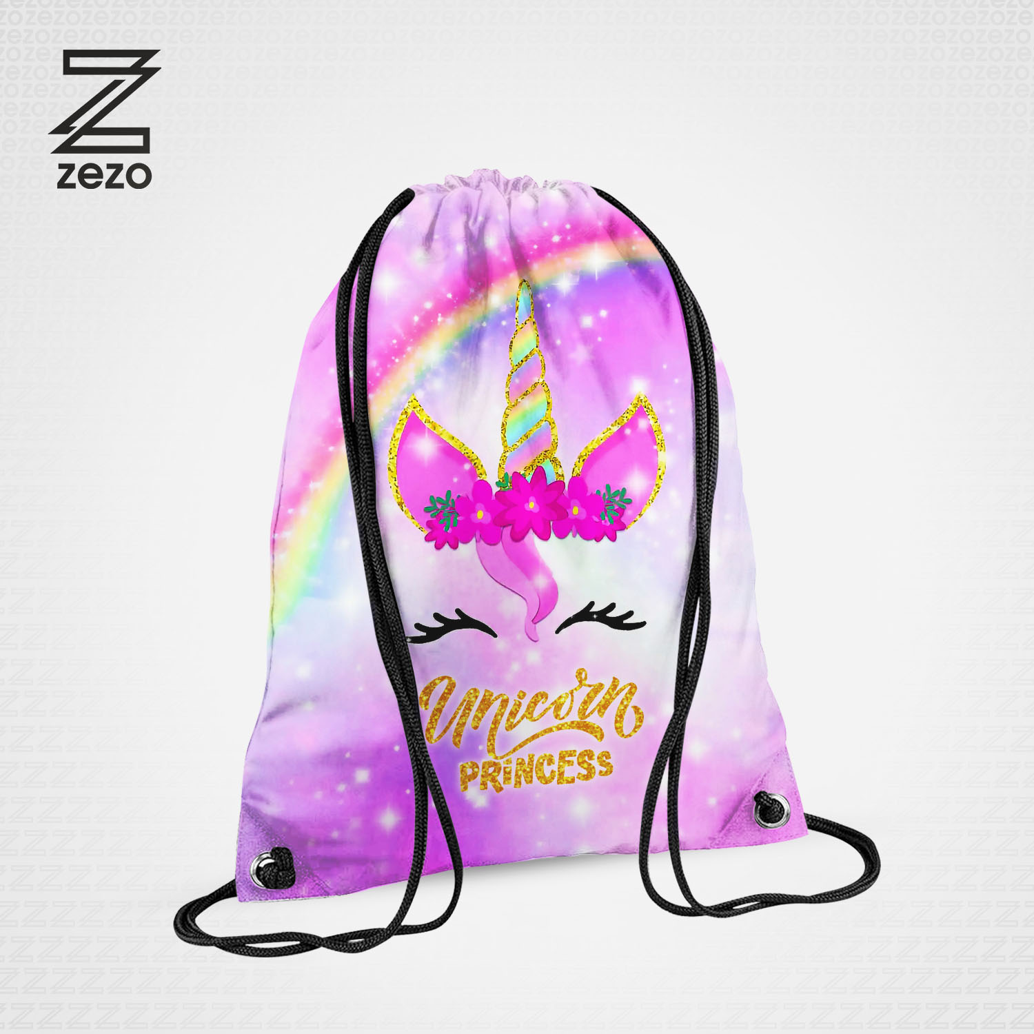 Unicorn Drawstring Bag For (Boys & girls) Digitally printed on Cloth By Zezo | Daraz.pk