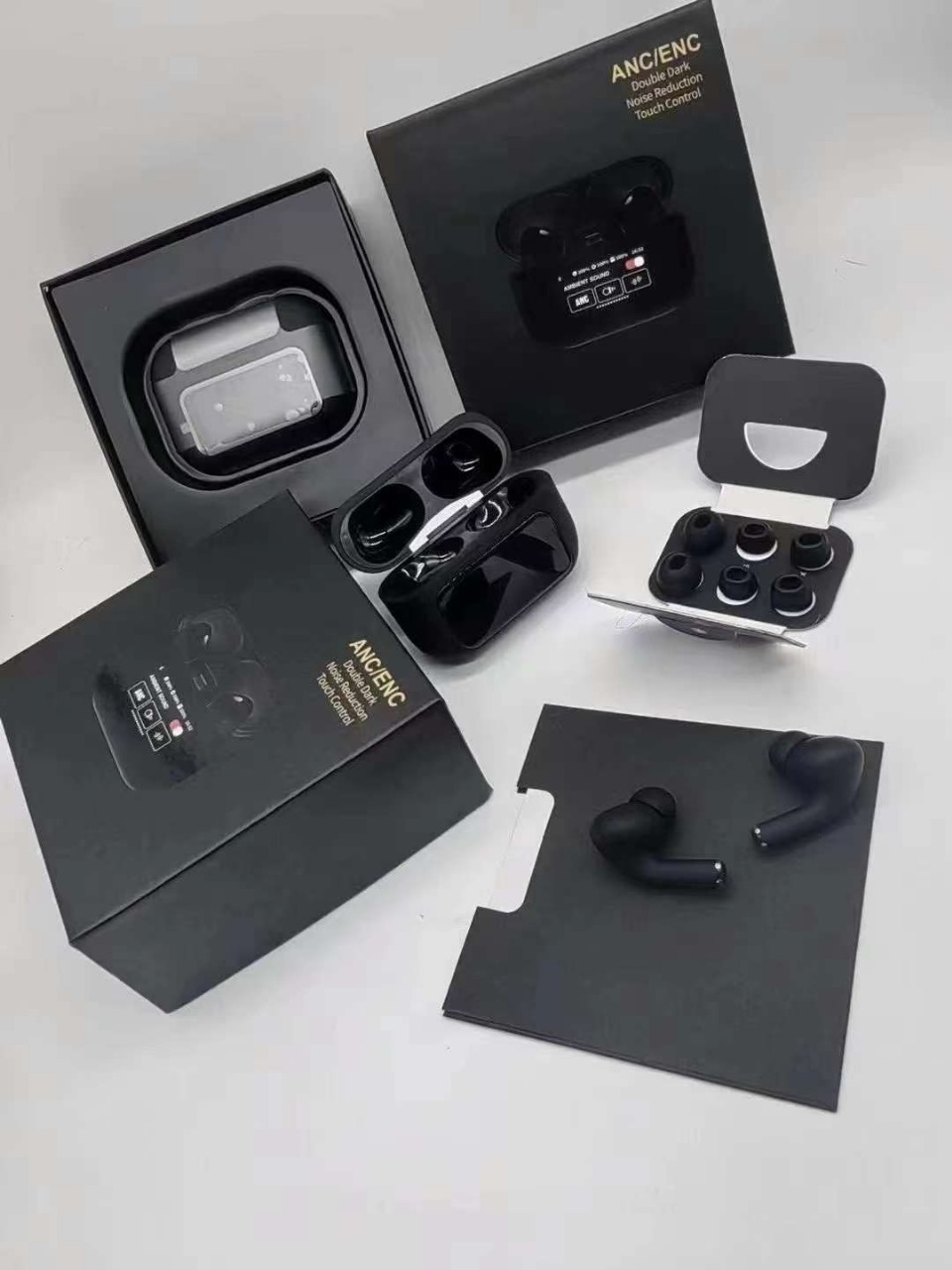 Airpods Pro A9 Wireless Bluetooth Earbuds ANC ENC Noise Reduction Bass ...