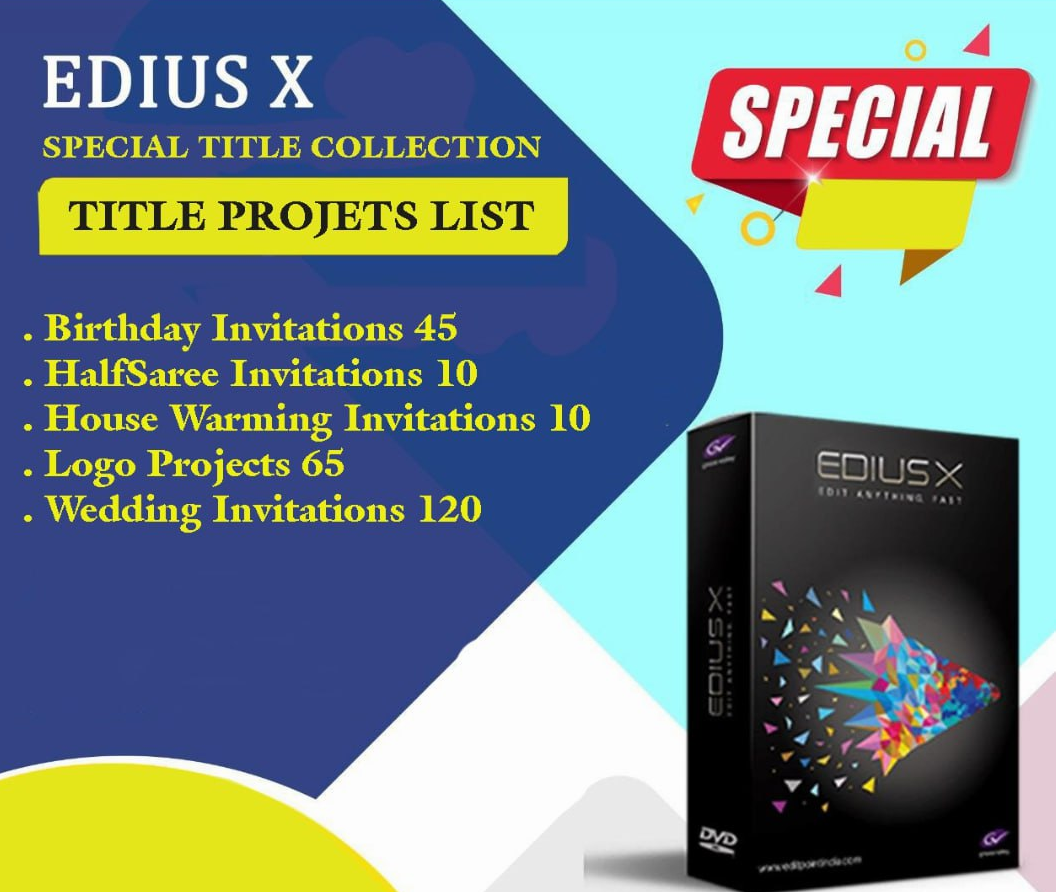 New Data 10GB Edius Open Projects 2024 With 16gb usb | Daraz.pk