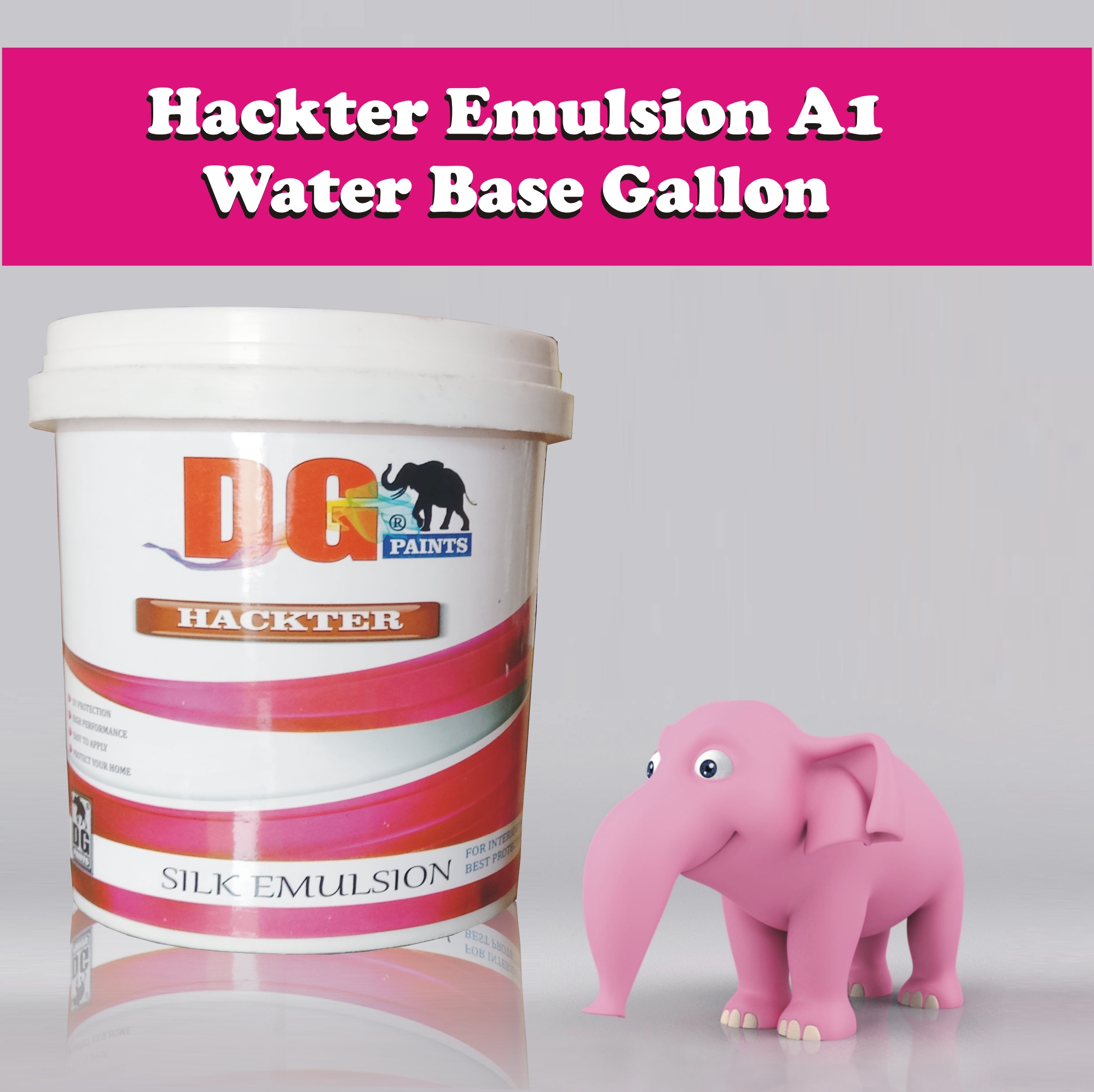 Hackter Emulsion A1 Gallon for interior painting and Decorating paints ...