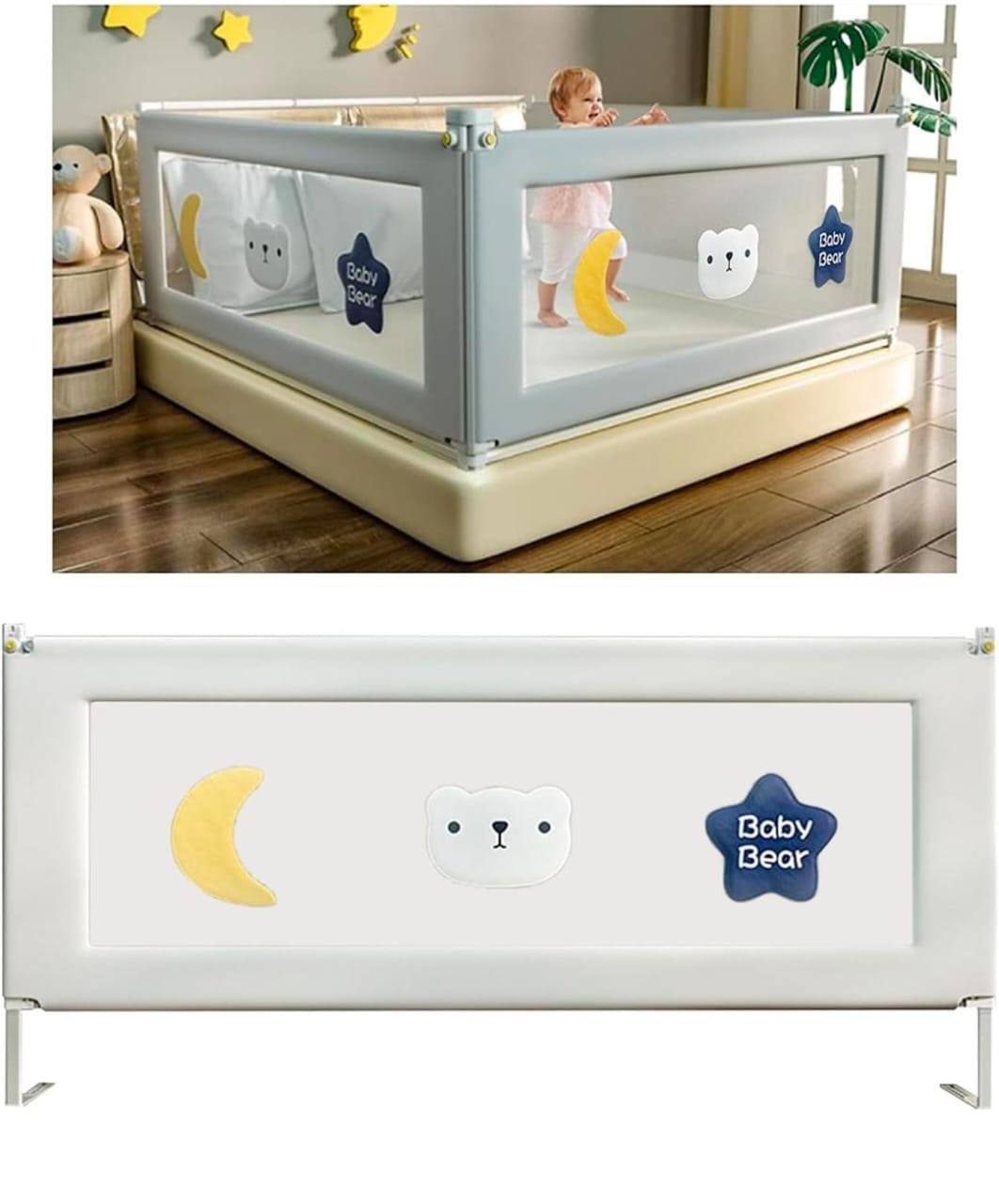 Baby Safety Bed Fence Adjustable Bed Rail Baby Bed Barrier | Daraz.pk