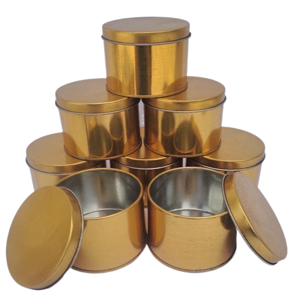 Empty Steel Container for Candles, Pack of 12 Holder Storage Case For ...