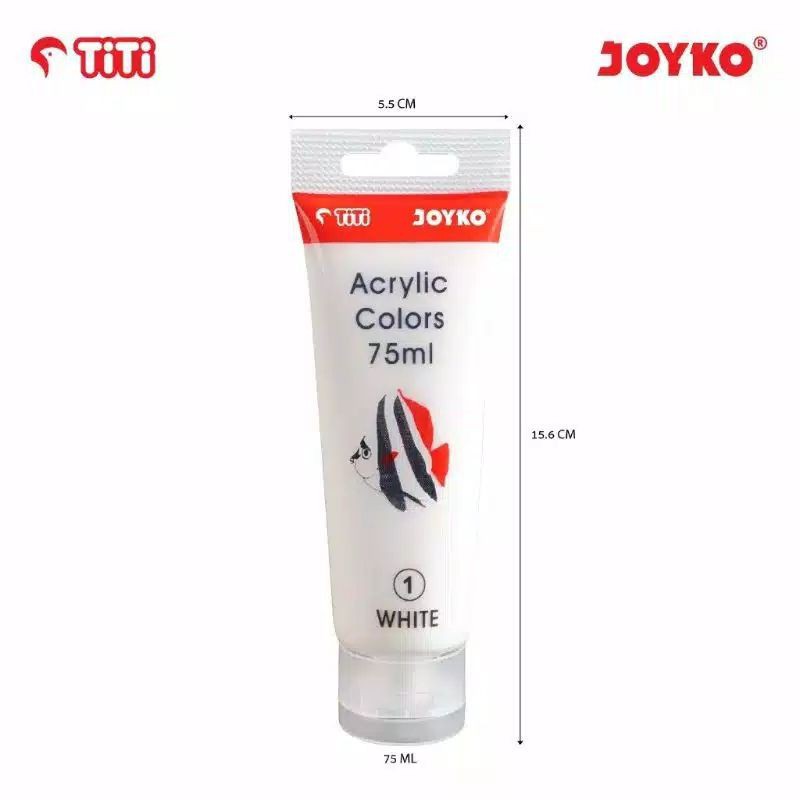 Titi Acrylic Paint 75 ml (Pack Of 2) WHITE | Daraz.pk