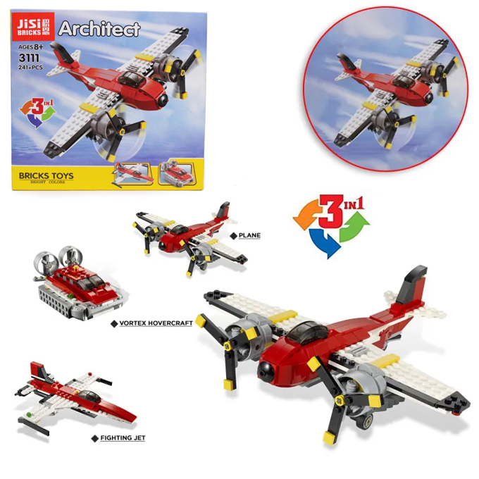 3 in 1 Architect Flight Adventures Building Blocks For Kids Technique ...