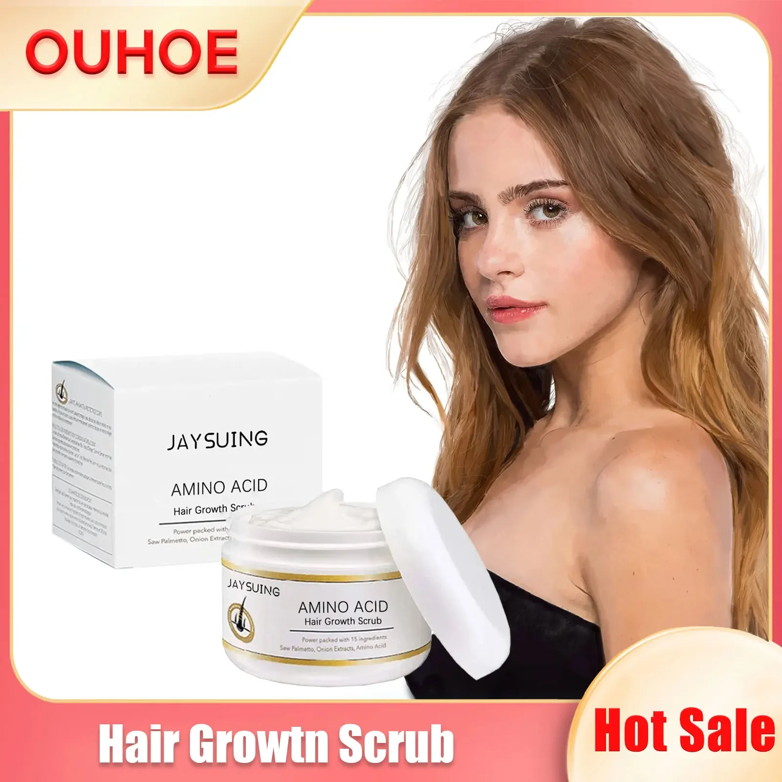 Amino Acid Hair Growth Scrub Exfoliating Scalp Treatment Thickener Strengthen Remove Dandruff ...