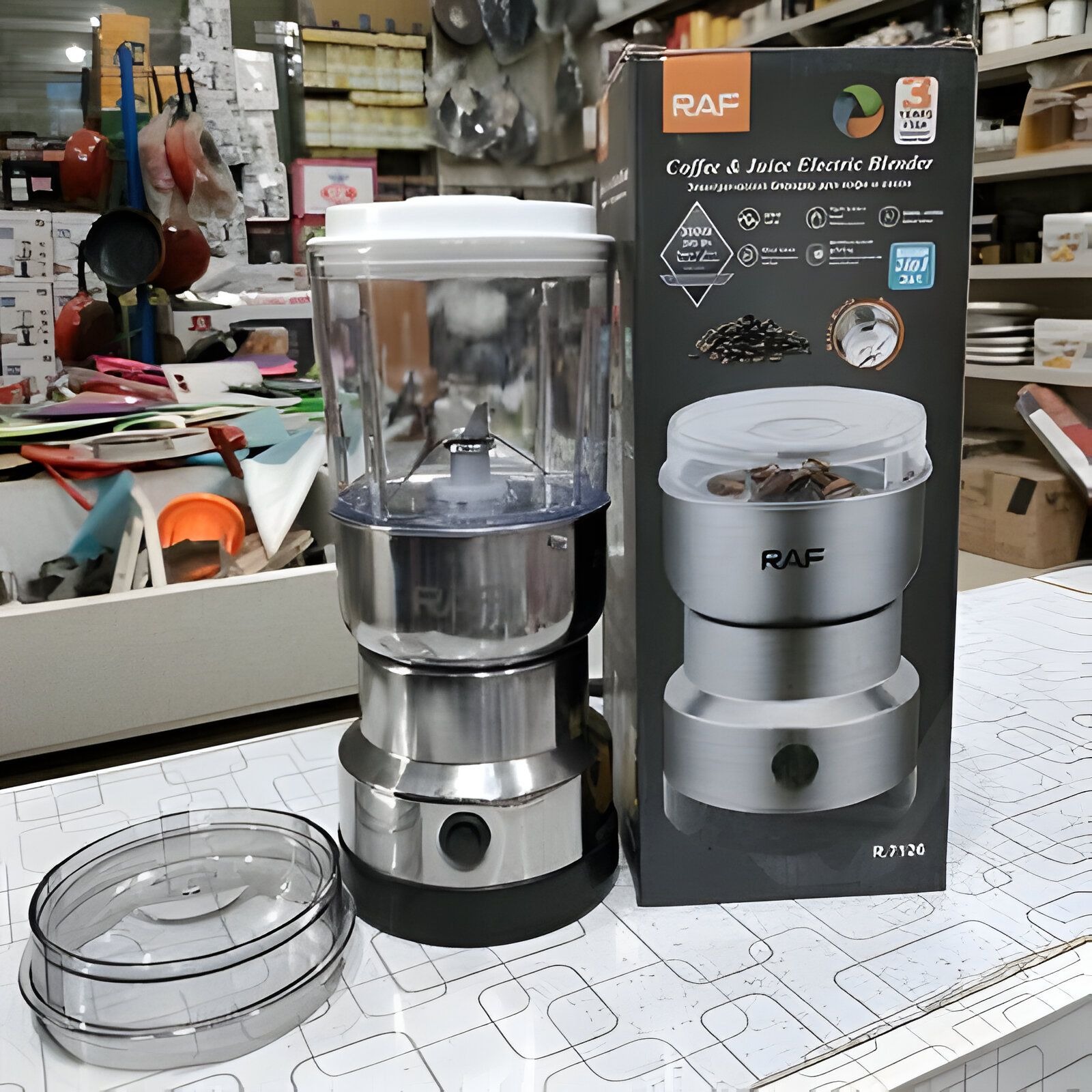 RAF 2 in 1 Coffee & Juice Electric Blender And Masala Grinder | Daraz.pk