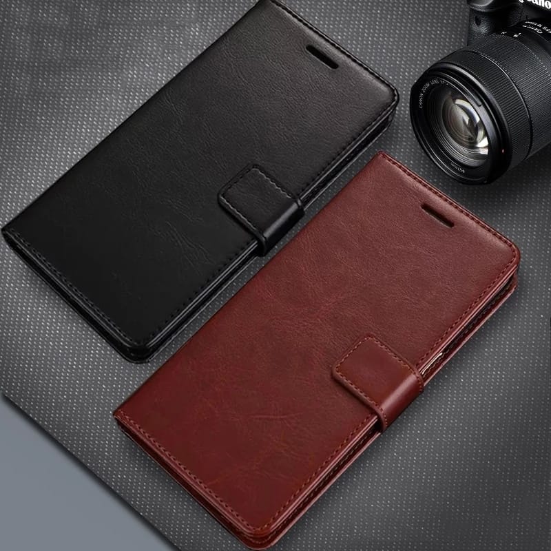Samsung A12 Synthetic Leather Flip Cover Case leather book cover with ...