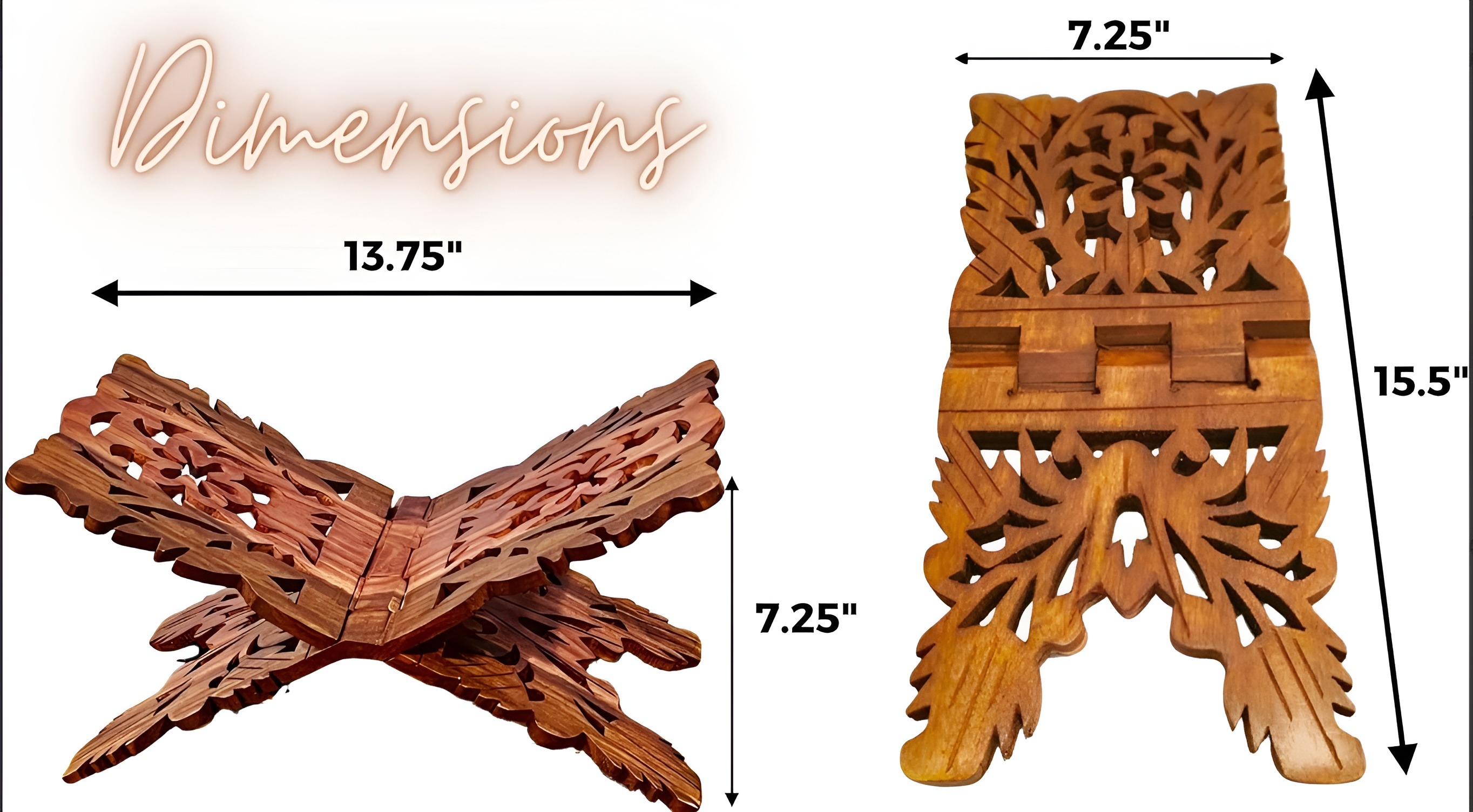 Premium Wooden Rahal Quran Stand | Handcrafted Rehall for Quran Pak ...