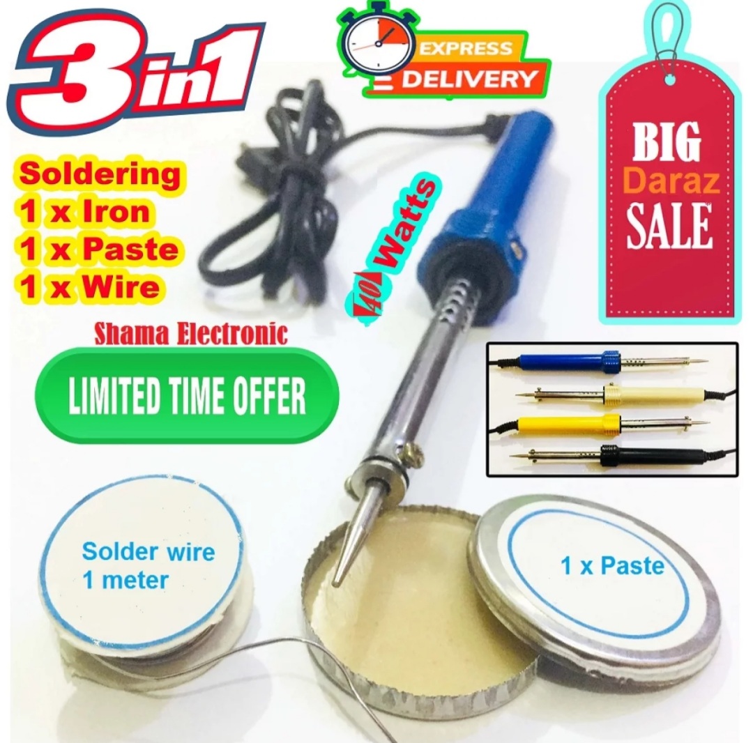 Soldering Iron Kit 3 in 1 Kavia set Welding Tip Kaviya for Electric ...