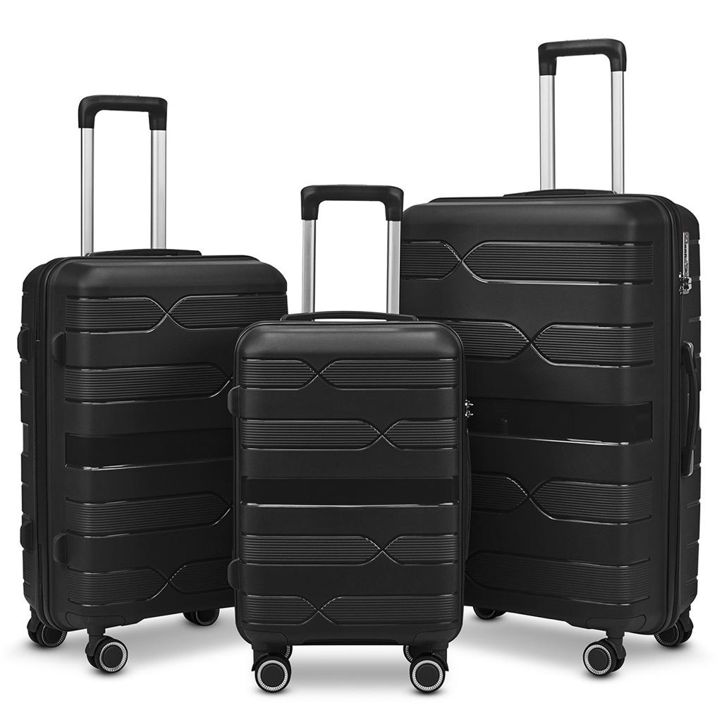 Galaxy Bags Carry-On Luggage, Hard Suitcase 3Pcs Sets On 4 Wheels ...