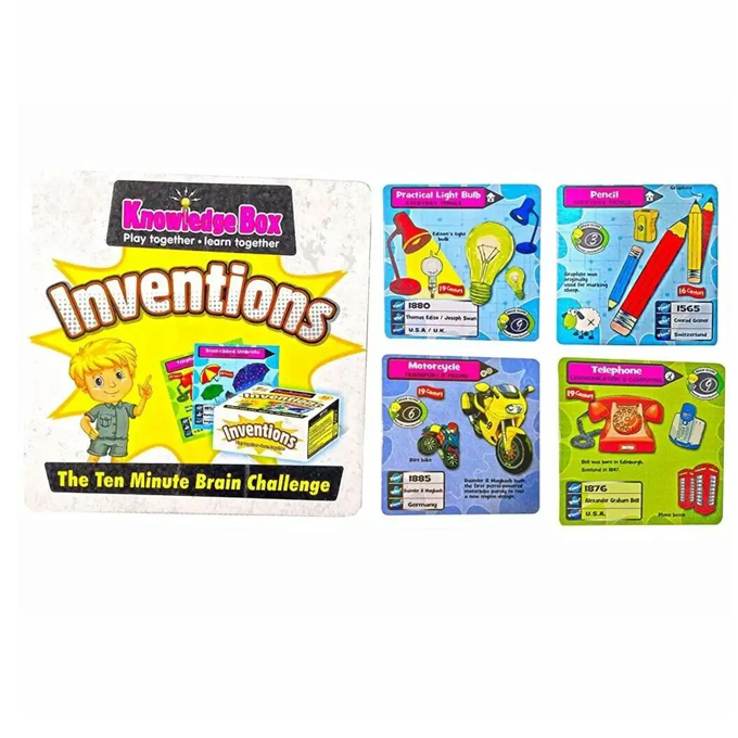 Educational Inventions Knowledge Box - Educational Learning Cards Game ...