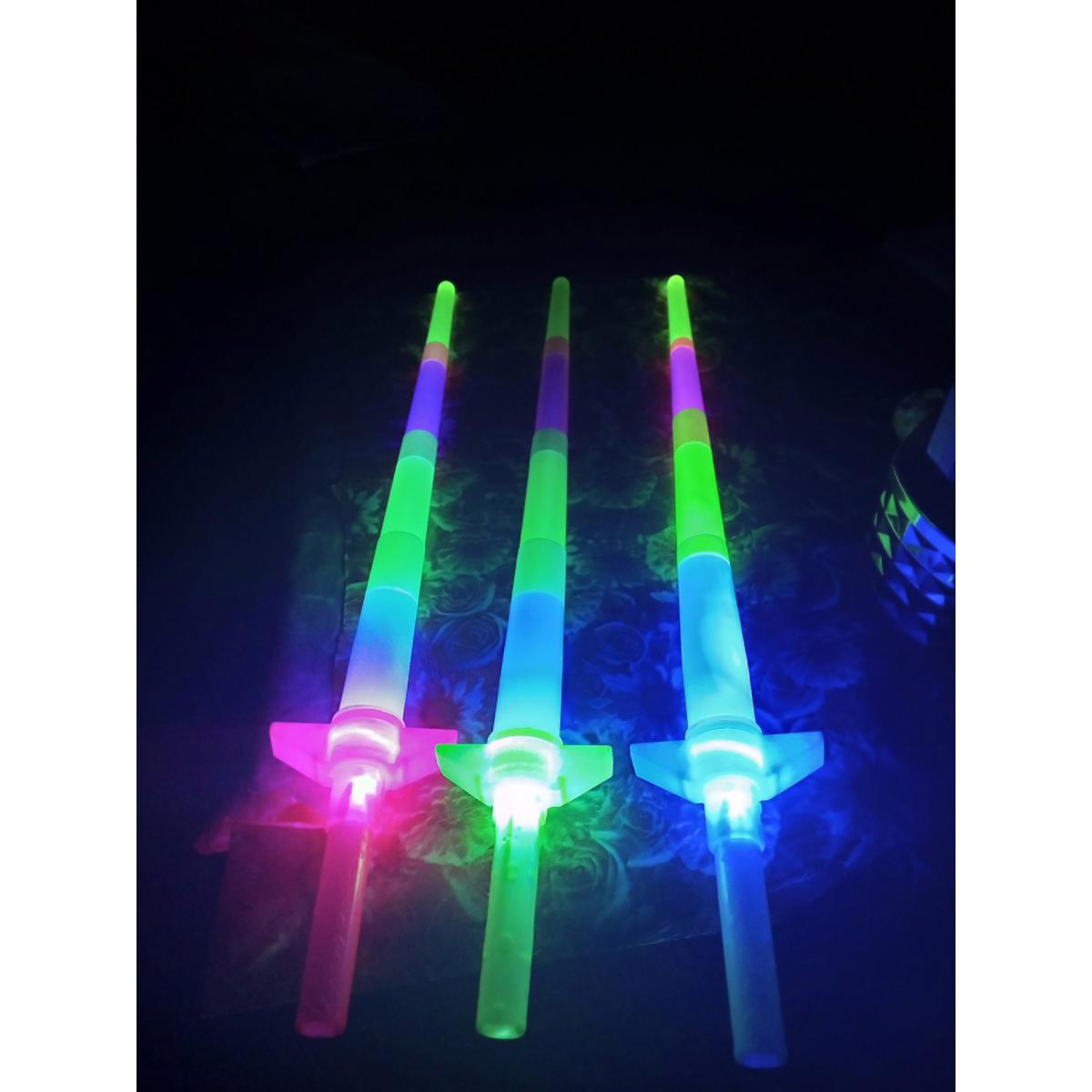 1Pc Kids Lightening Sword_Toy Extendable Light Up Toys Flashing Wands ...