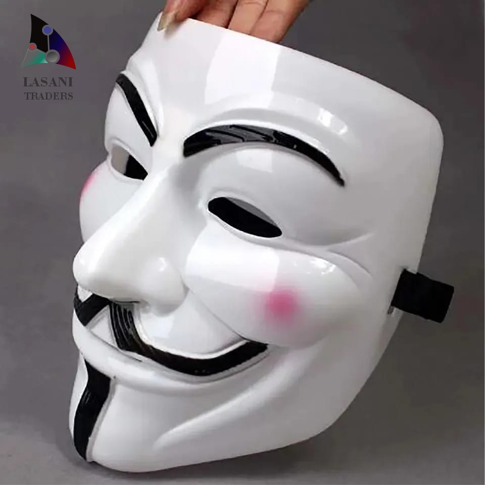 LTG - Black Halloween Vendetta Masquerade Horror Mask Hacker Male ...